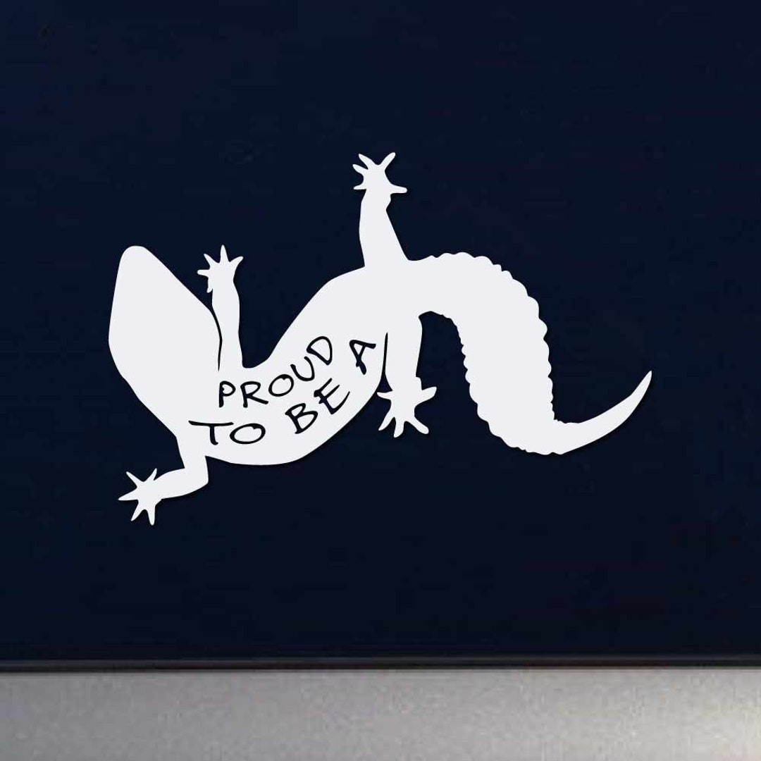 Proud to Be A Leopard Gecko Fursona, Furry Fandom Indoor Outdoor Vinyl ...