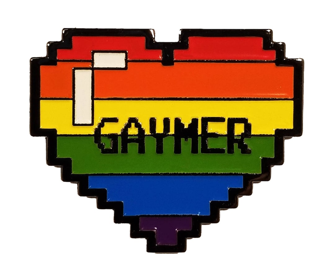 Gaymer Gamer LGBT Gay Pride 1.25" Enamel Pin - Perfect Gift - Etsy