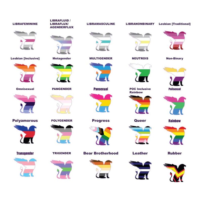 Griffin LGBTQIA+ - Many Pride Flags Available- Indoor/outdoor Vinyl ...
