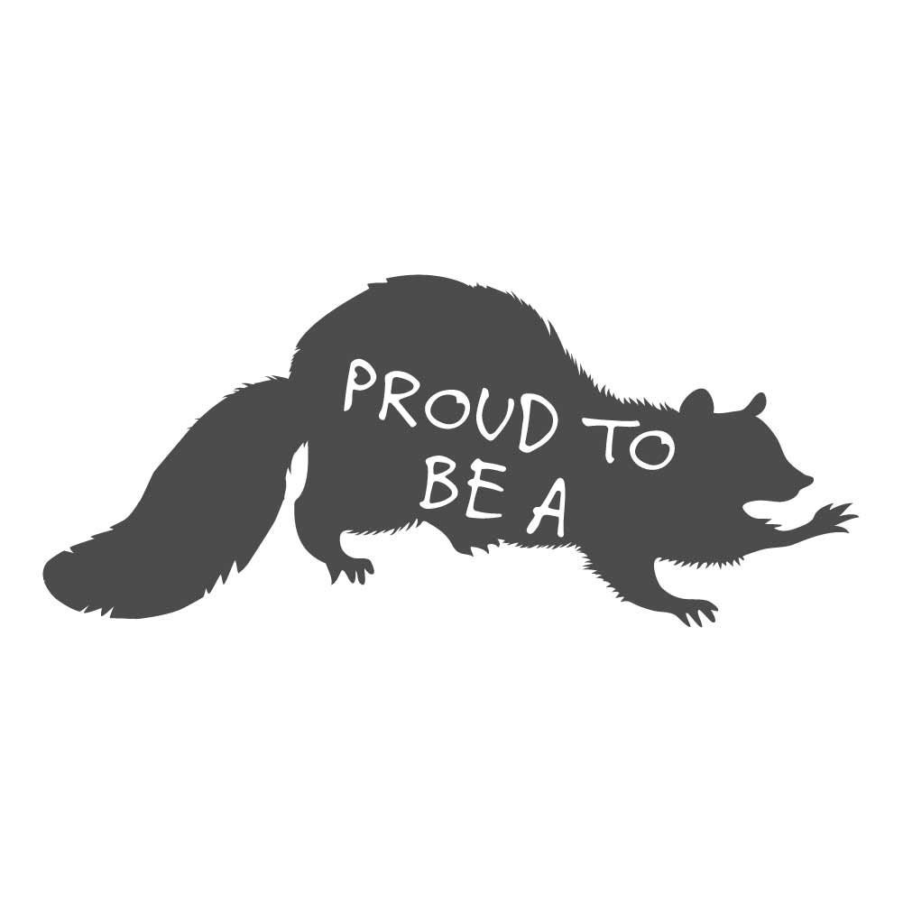 Proud to Be A Raccoon Fursona Furry Fandom Indoor Outdoor - Etsy