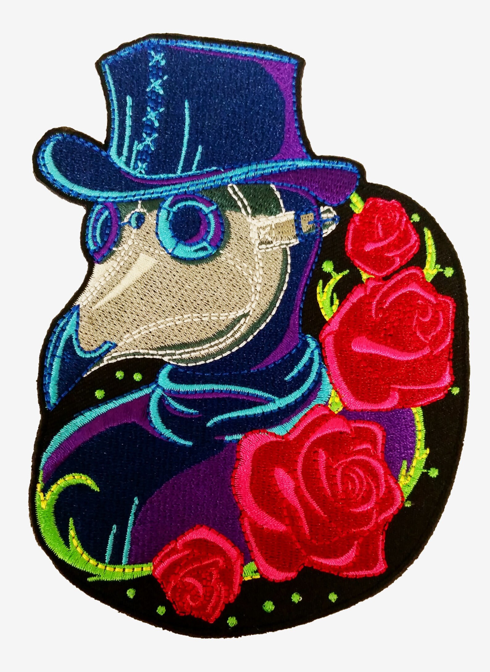 Neon Plague Doctor Patch - Etsy