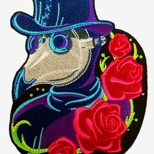 Neon Plague Doctor Patch - Etsy