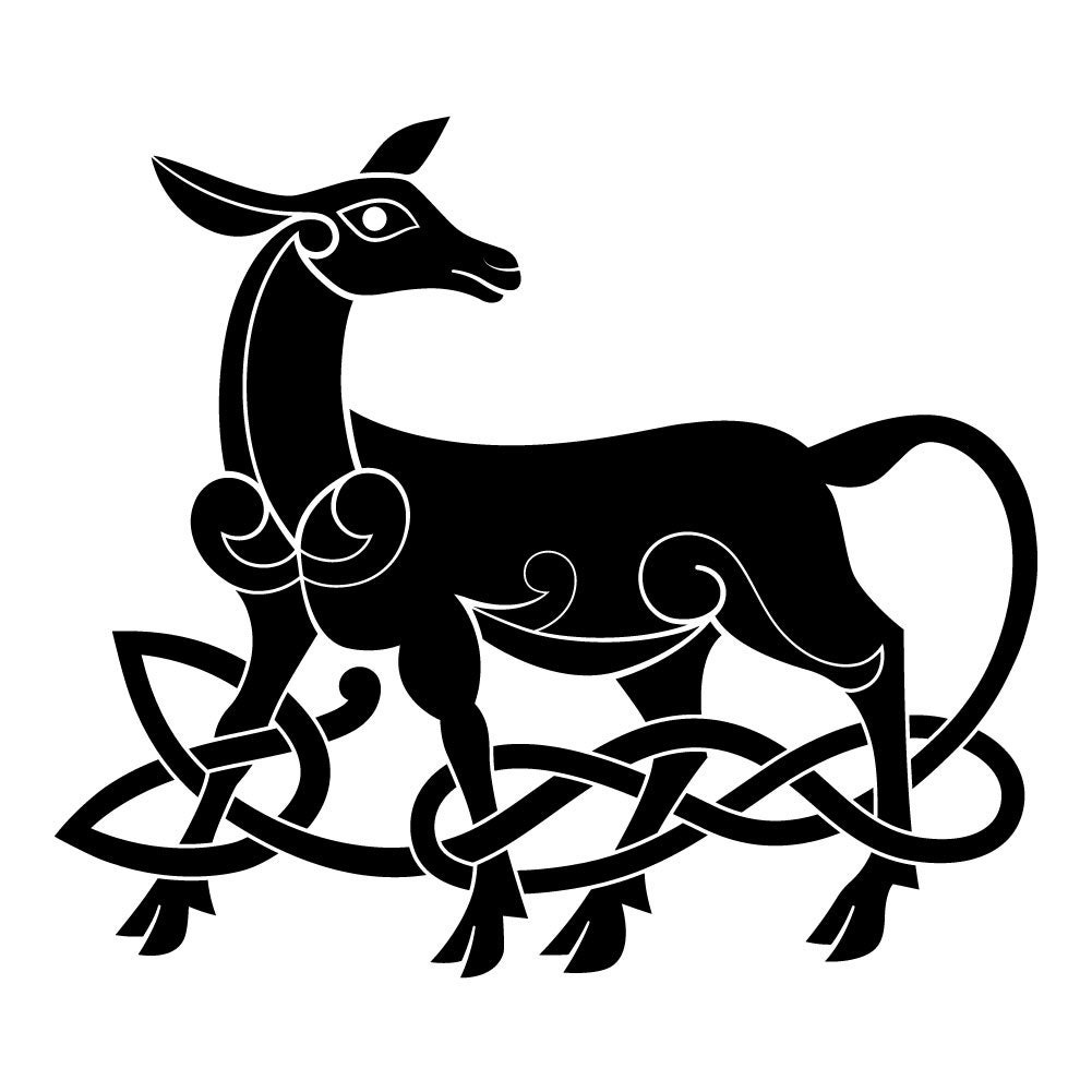 Celtic Knot Deer Doe Vinyl Indoor Outdoor Decal - Etsy