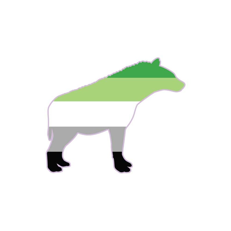 LGBT Pride Hyena Silhouette - Furry Fandom - Many Pride Flags Available ...