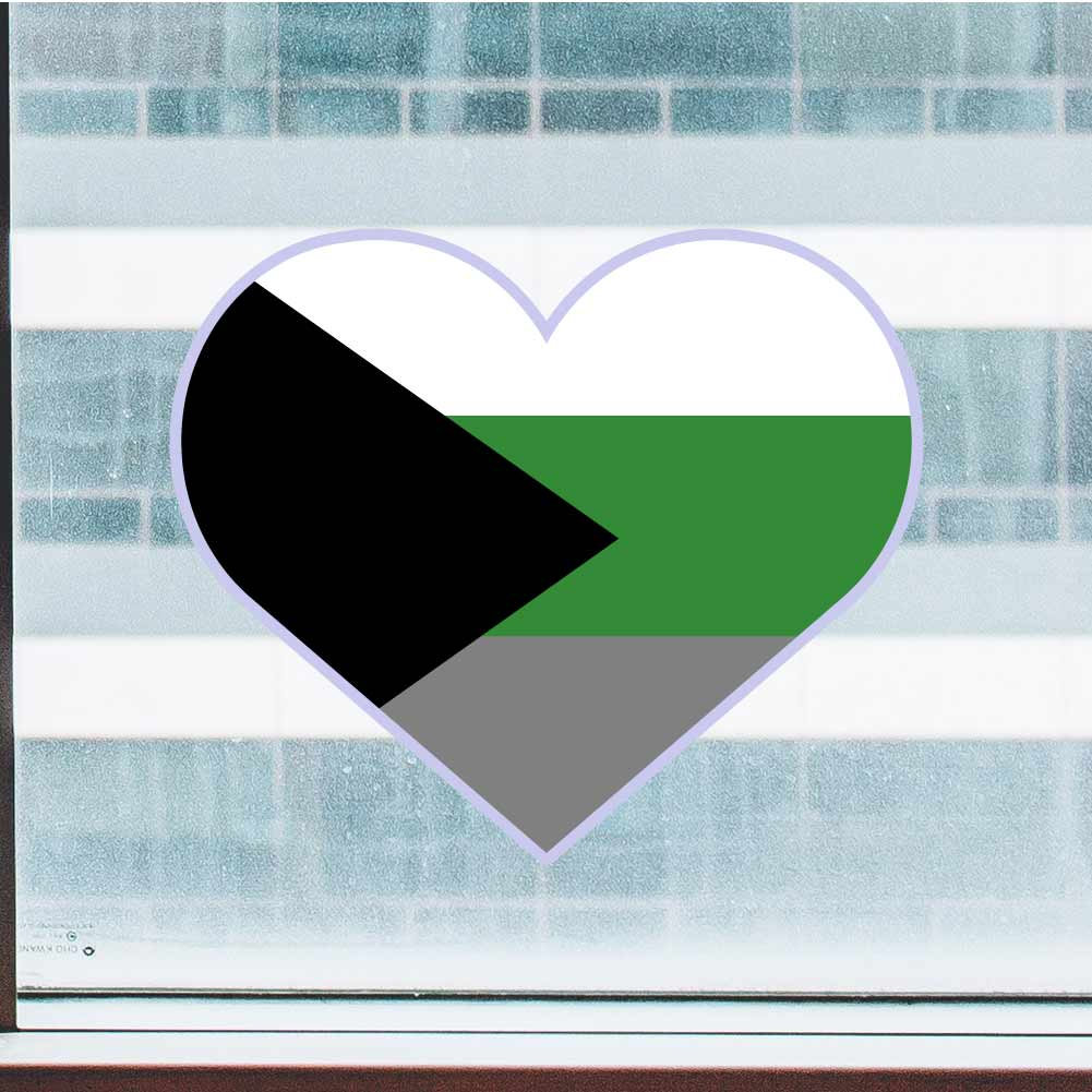 Demiromantic Heart LGBTQIA Pride Flag Full Color Static - Etsy