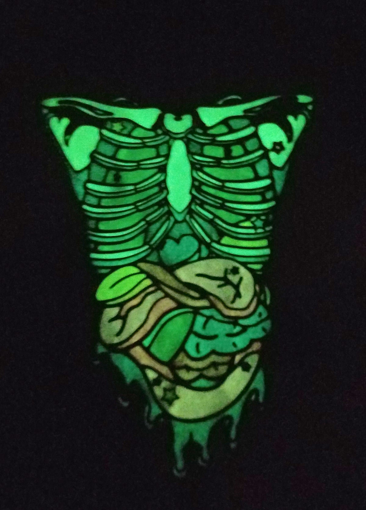 Candy Gore Rib Cage and Guts Glow in the Dark 2 | Etsy