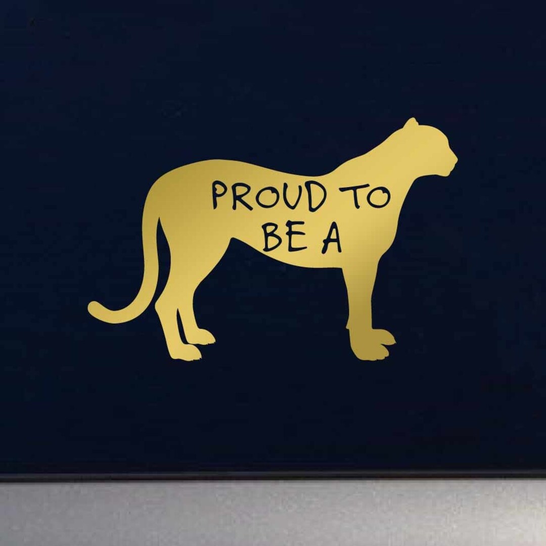 Proud to Be A Cheetah Fursona, Furry Fandom Indoor Outdoor Vinyl Decal ...