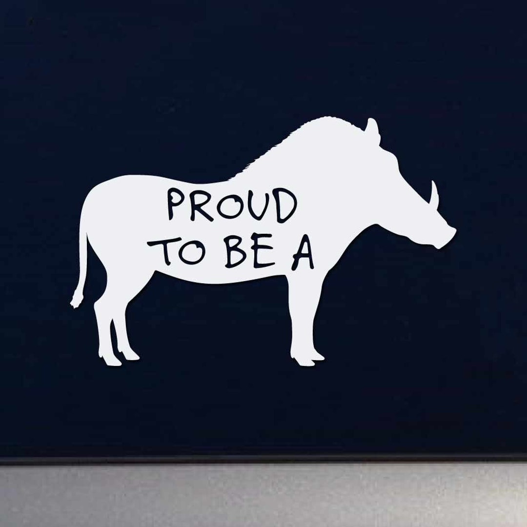 Proud to Be A Boar Fursona Furry Fandom Indoor Outdoor Vinyl - Etsy