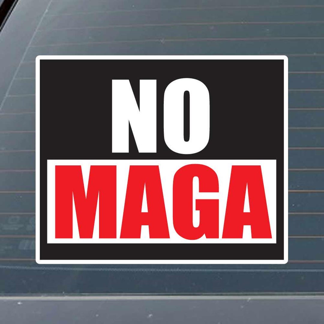 NO MAGA Protest Indoor Outdoor Decal or Cling Choice - Etsy