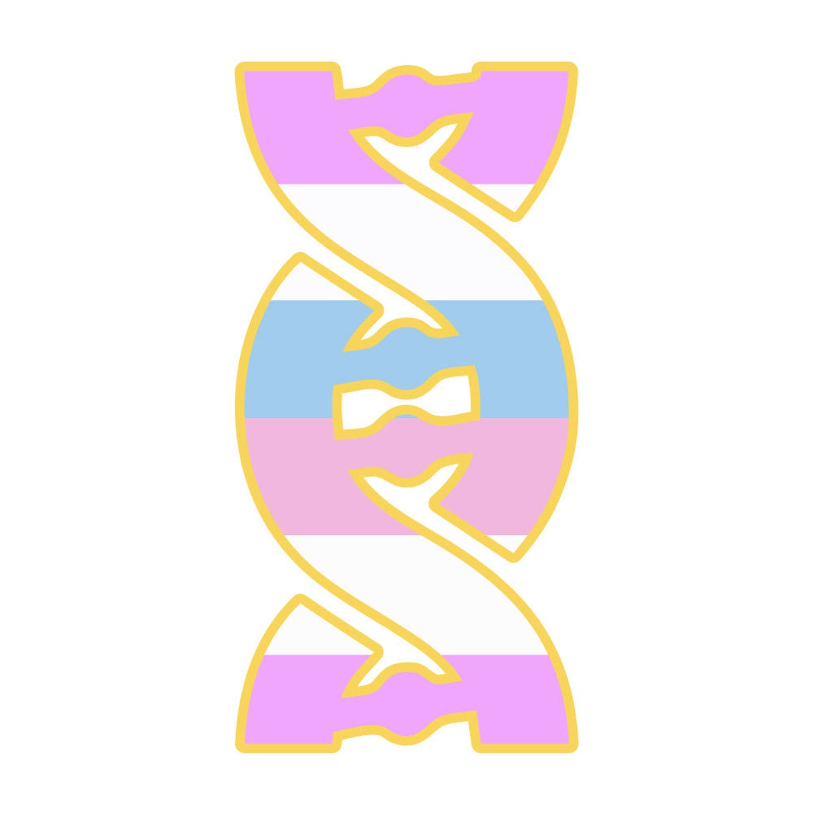Bigender Pride DNA Helix LGBT Pride Born This Way Indoor | Etsy