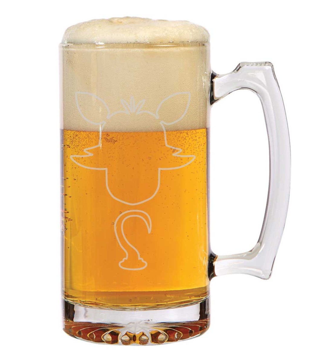 Foxy Outline, Fnaf Hand Etched Video Game Inspired 16 Oz Stein - Etsy