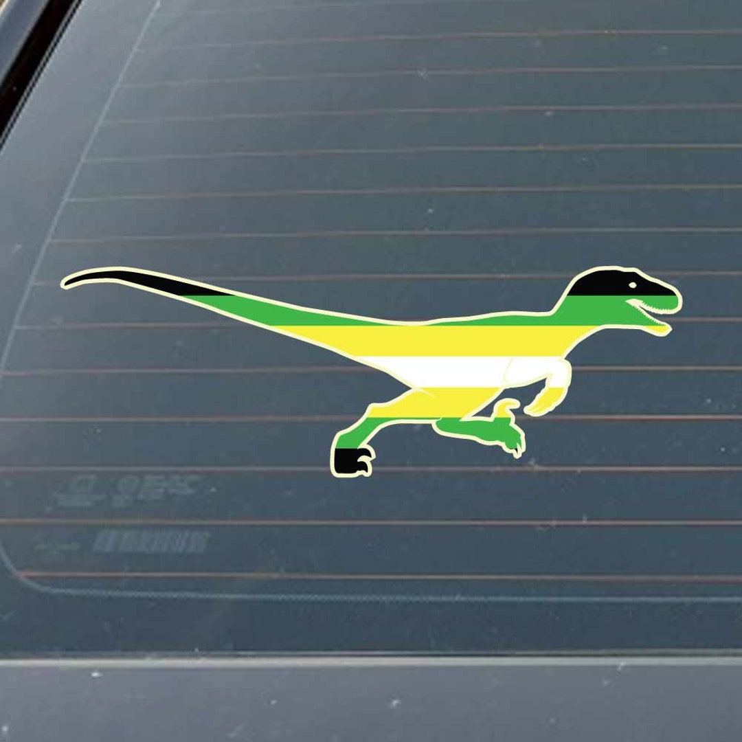 Running Raptor Metagender Flag - LGBTQ+ Pride - Indoor Outdoor Vinyl ...