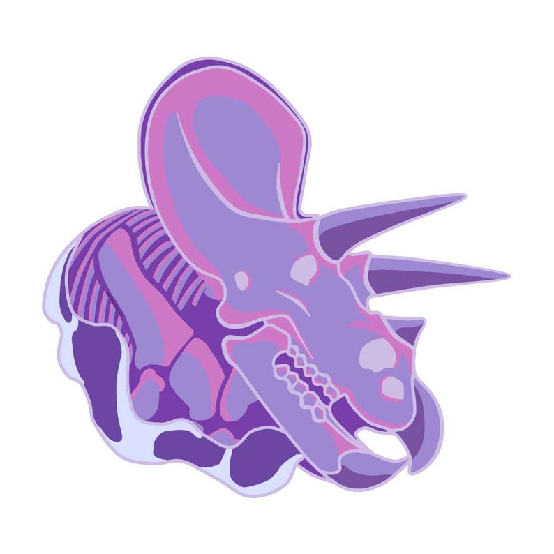 Trike Triceratops Skeleton With Goo Drips Multiple Colors | Etsy