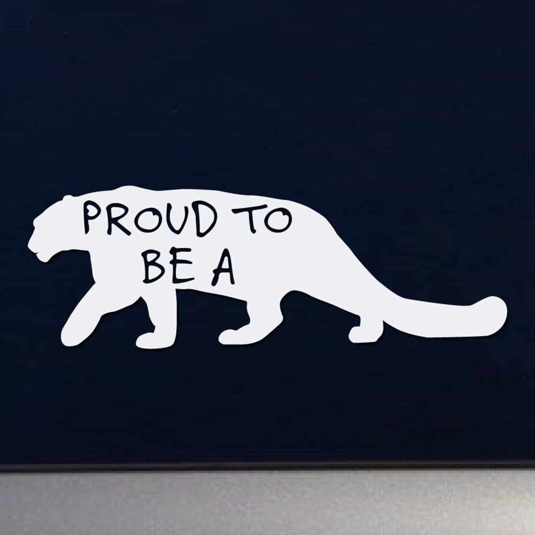 Proud to Be A Snow Leopard Fursona, Furry Fandom Indoor Outdoor Vinyl ...