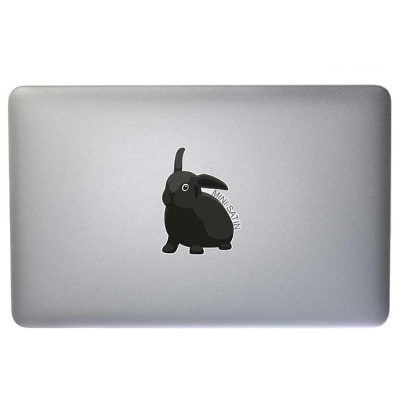 Mini Satin Rabbit Black And White