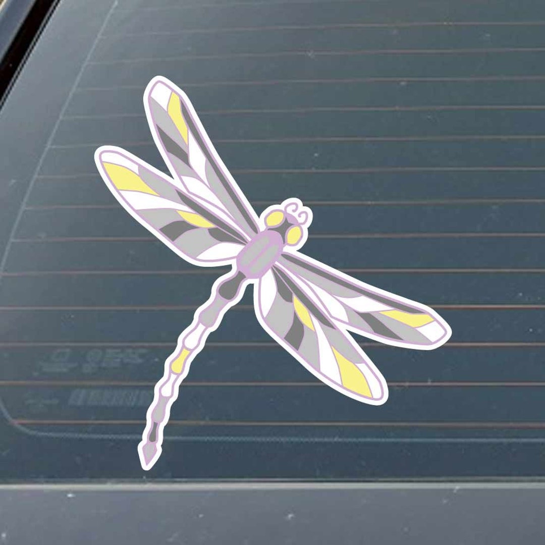 Libranon-binary Dragonfly, Hidden LGBTQIA Flag Indoor/outdoor Vinyl Decal - Etsy