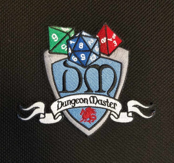 DM Dungeon Master Class Shield Iron on Patch | Etsy