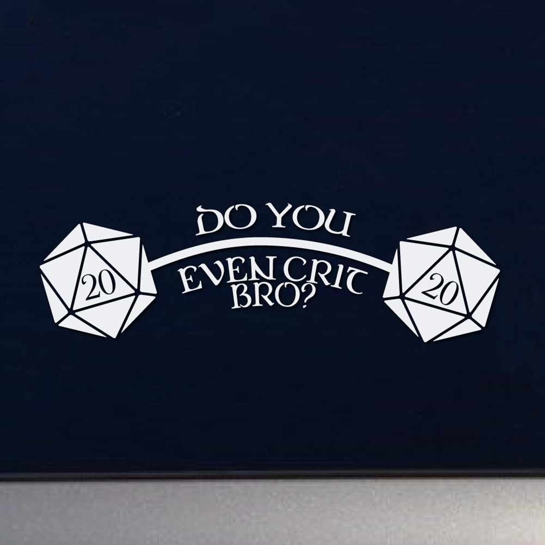 Do You Even Crit Bro Weights Table Top Rpg DND Themed Indoor - Etsy