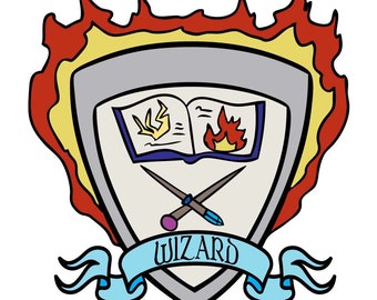 DM Dungeon Master Class Shield Full Color Decal for Any Flat | Etsy