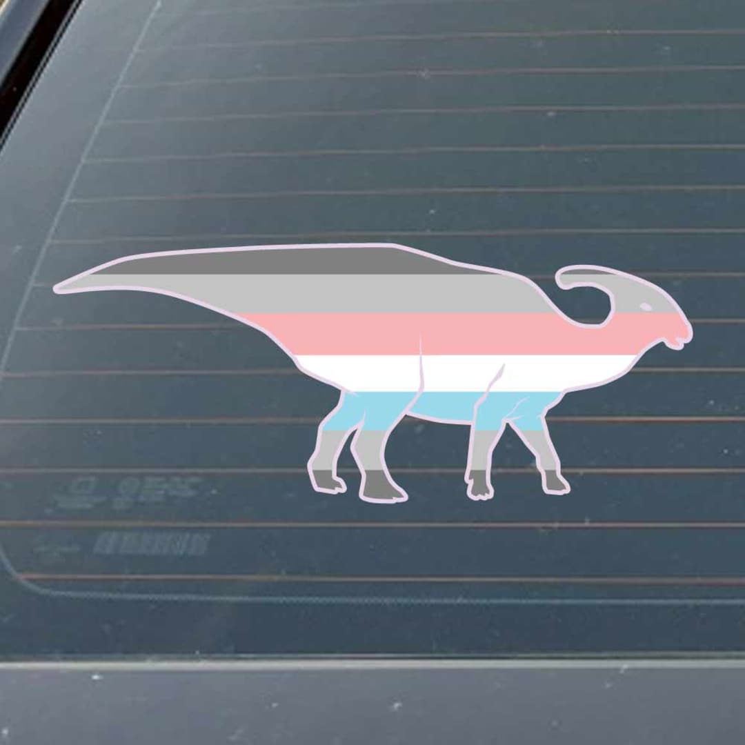 Parasaurolophus, Parasaur Demiflux Flag - LGBTQ+ Pride - Indoor Outdoor ...