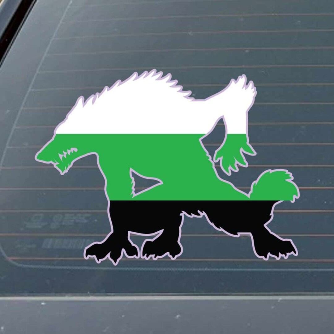 Neutrois Werewolf, Therian Silhouette LGBTQIA+ Pride - Furry Fandom ...