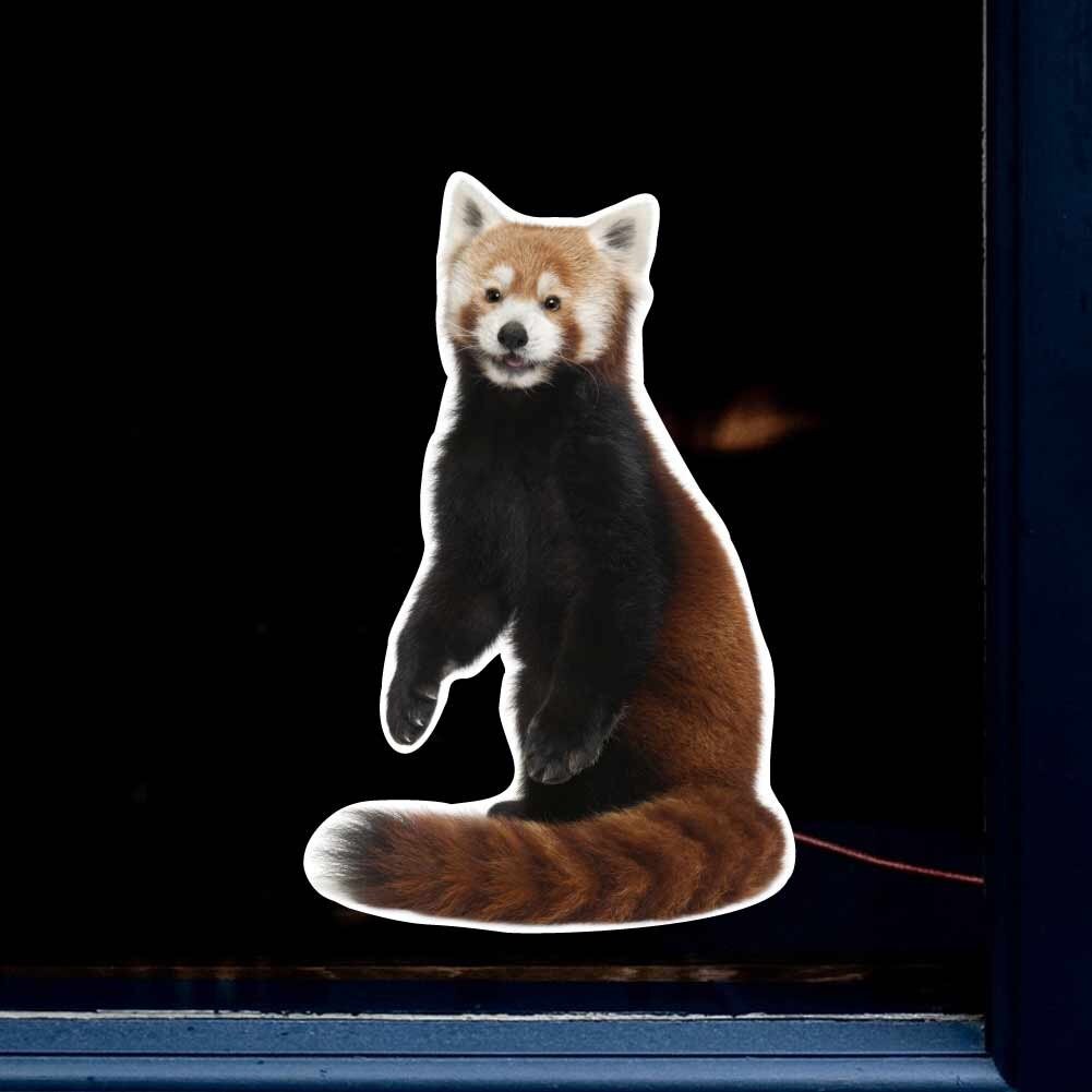 Red Panda Upright Full Color Static Window Cling - Etsy