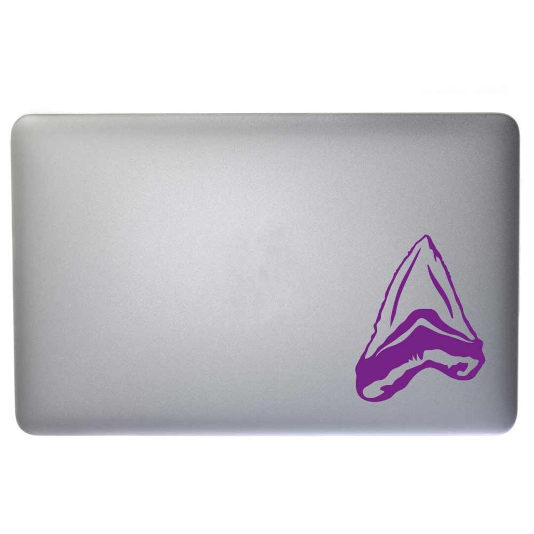 Shark Tooth Version 2 - Indoor Outdoor Vinyl Decal - Multiple Colors ...