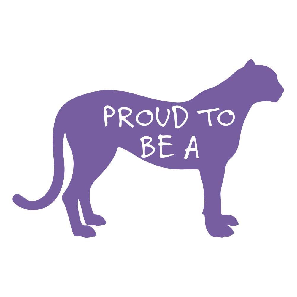Proud to Be A Cheetah Fursona, Furry Fandom Indoor Outdoor Vinyl Decal ...