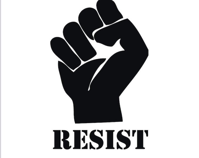 10 Stickers - RESIST - Window, Bumper, Computer, Laptop Decal - Etsy