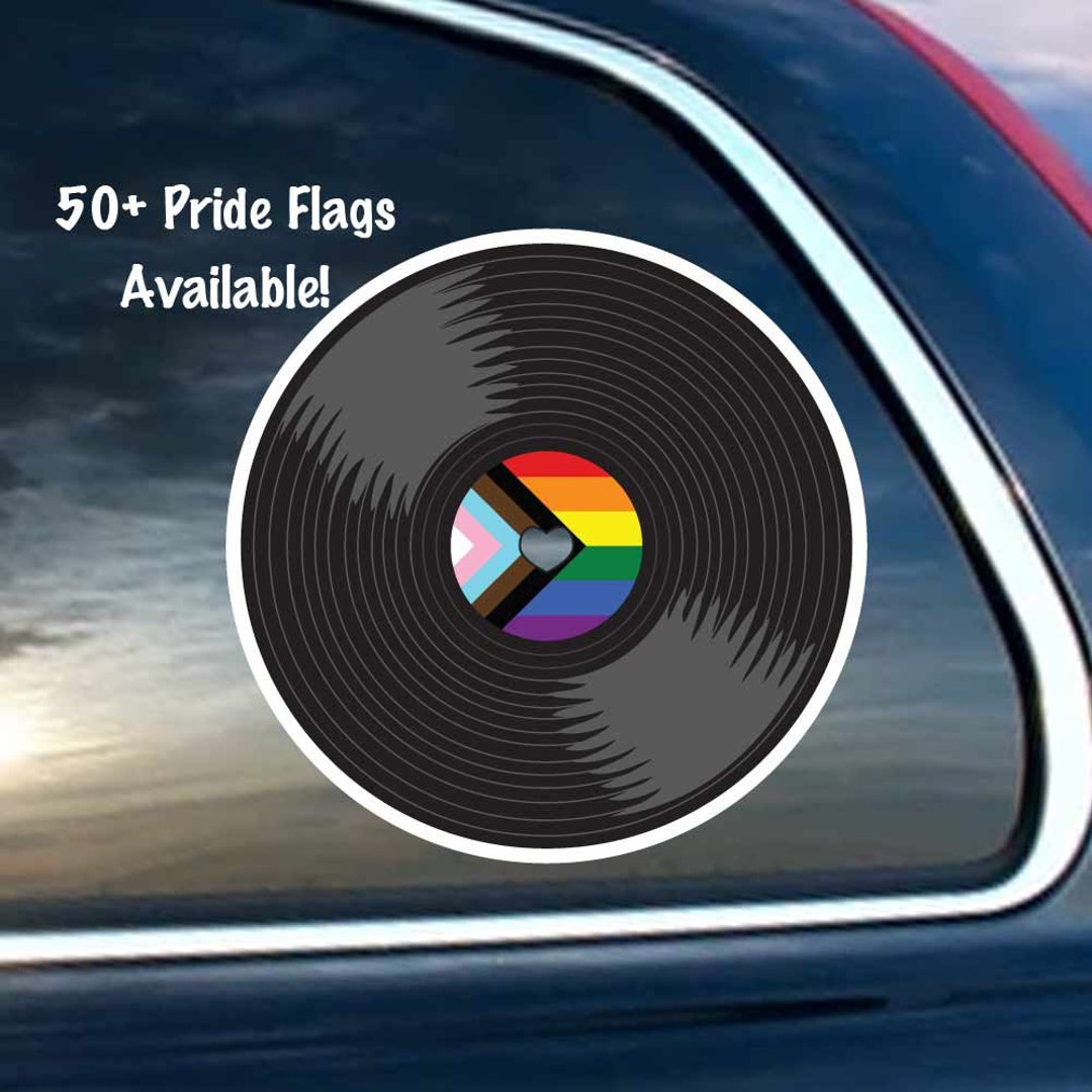 Vinyl Record Pride Flag - Many Pride Flags Available- Indoor/outdoor ...