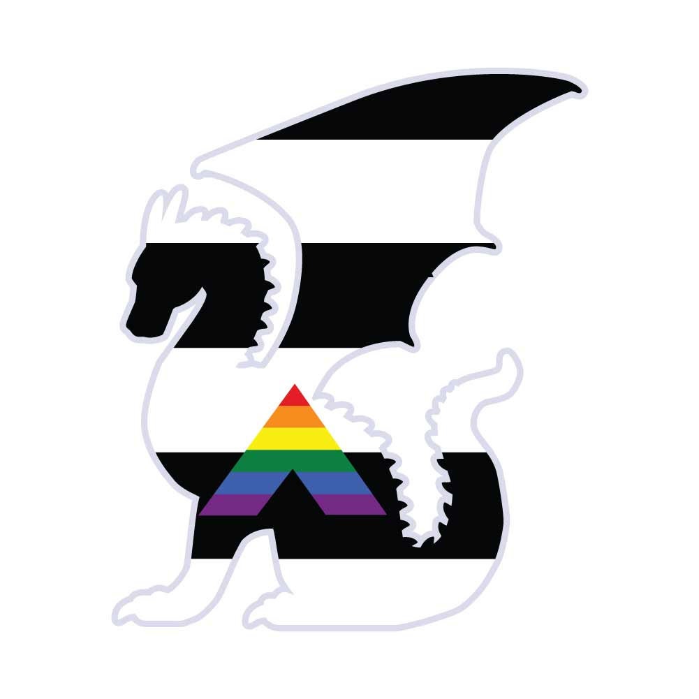 LGBT Pride Dragon Silhouette - Furry Fandom - Many Pride Flags ...