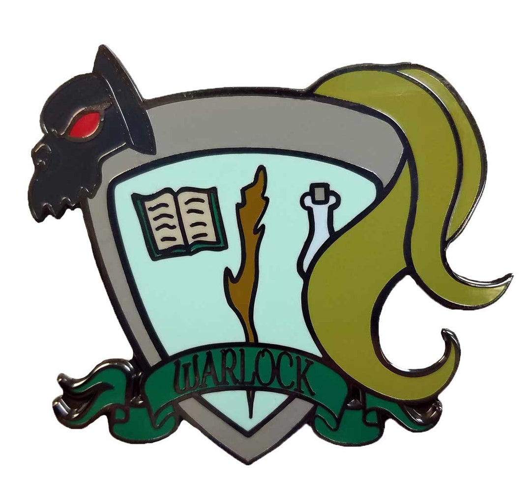 Warlock Class Shield - 1.5" Enamel Pin, Great for Tabletop Gamers - Etsy