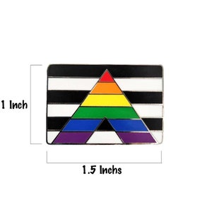 Ally Flag, LGBTQIA+ Ally Flag Enamel Pin, 1.50" Wide - Etsy