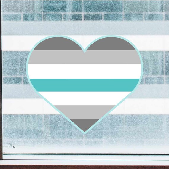 Libramasculine Heart LGBTQIA Pride Flag Full Color Static | Etsy