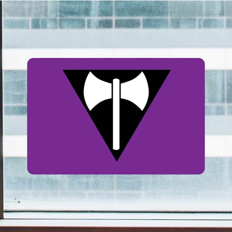 Labrys Lesbian Flag LGBTQIA Pride Flag Full Color Static - Etsy