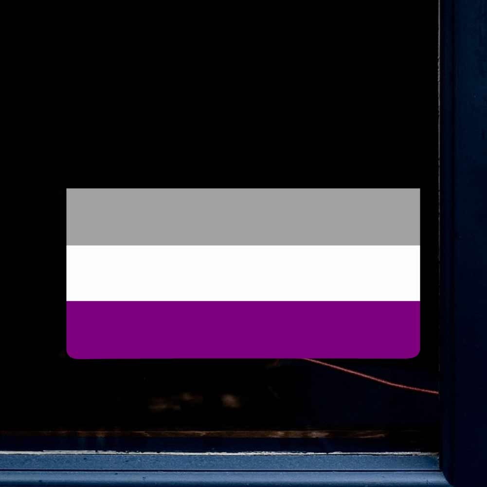 Asexual Flag LGBTQIA Pride Flag Full Color Static Window - Etsy