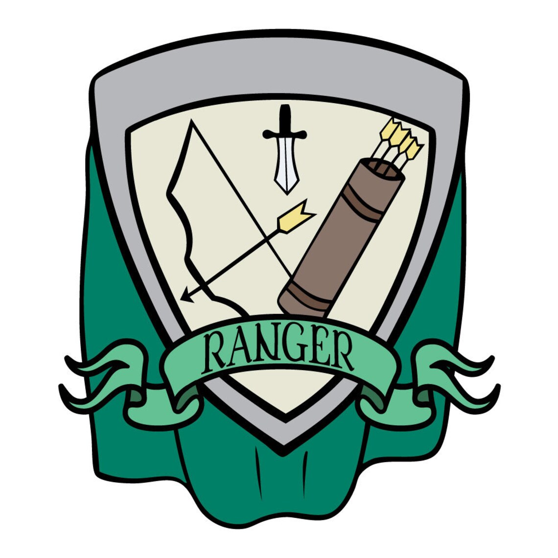 Ranger Class Shield Full Color Decal For any Flat Surface | Etsy