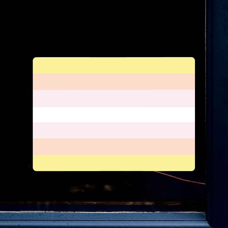 Pangender Flag LGBTQIA Pride Flag Full Color Static Window - Etsy