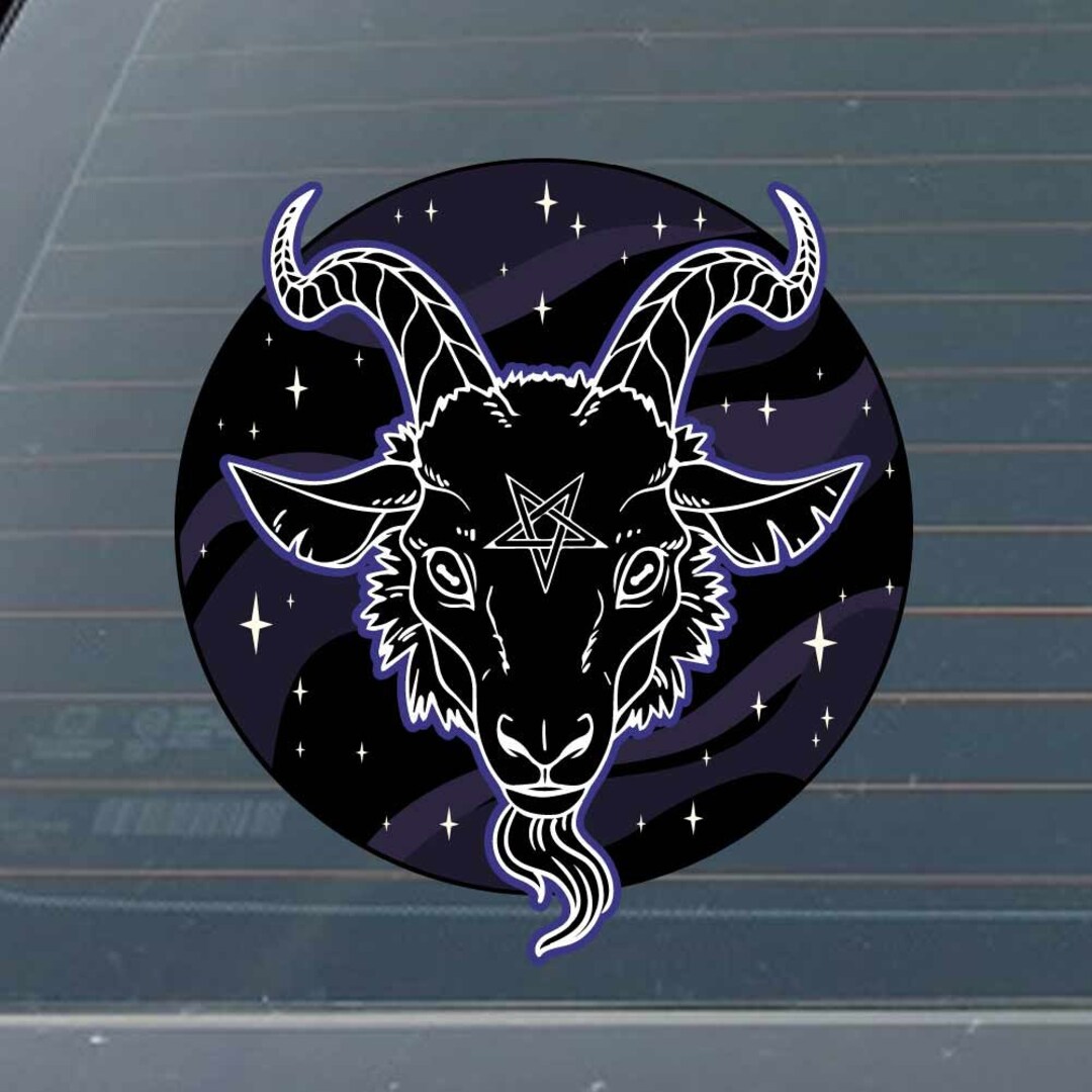 Galaxy Goat, Black Phillip - Indoor Outdoor Vinyl Decal, Multiple Sizes ...