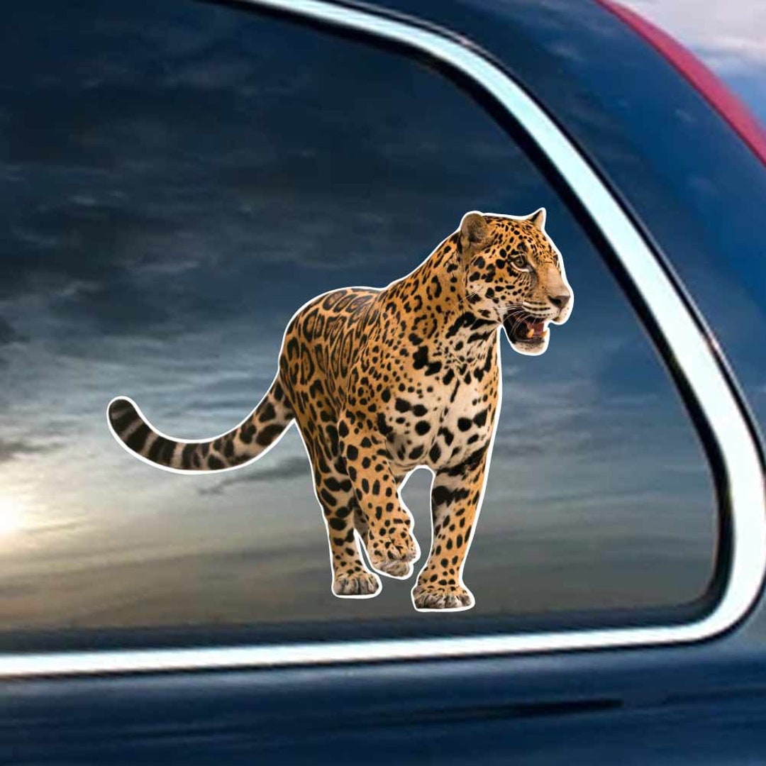 Hunting Jaguar - Indoor/outdoor Vinyl Decal OR Window Cling, Multiple ...