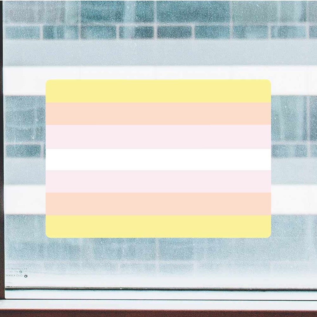 Pangender Flag, LGBTQIA+ Pride Flag - Full Color Static Window Cling - Etsy