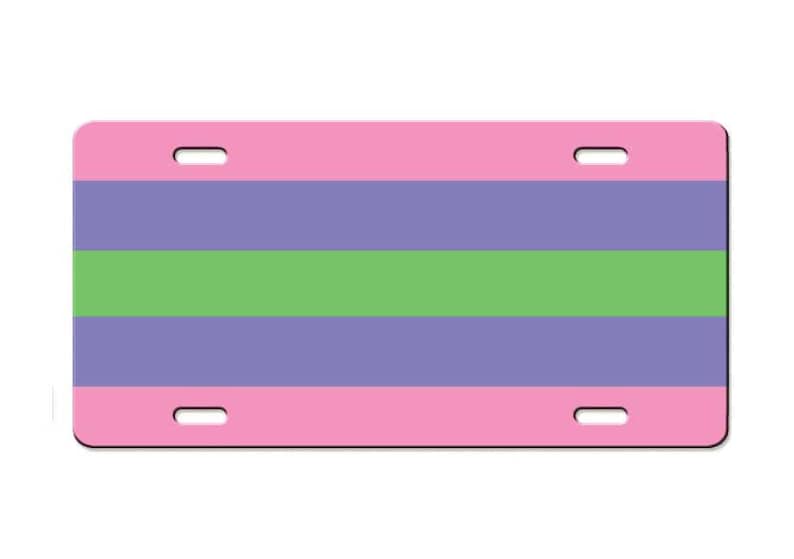 Trigender Pride Flag LGBTQIA+ Vanity / License Plate - Made in the USA ...