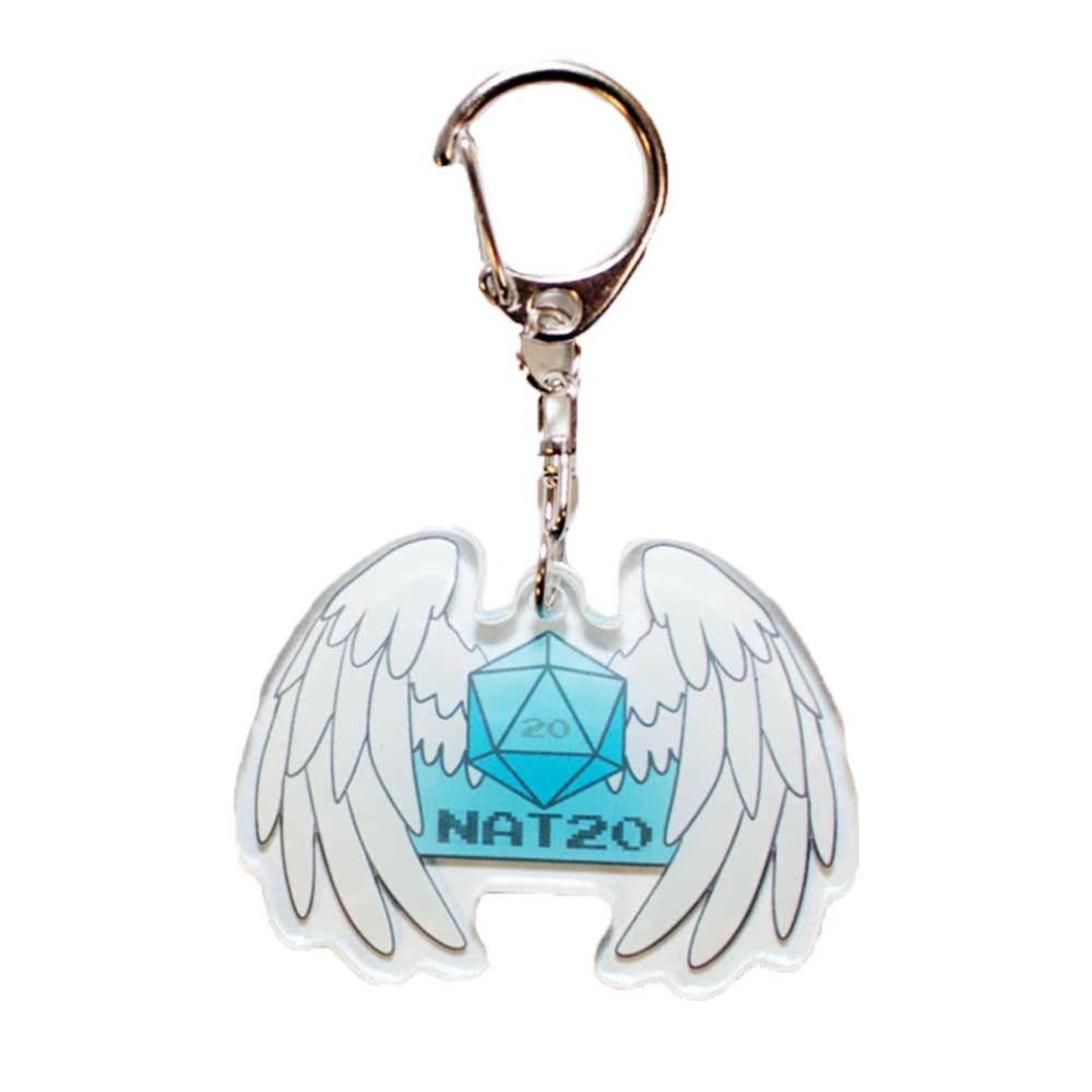 Nat 20, Critical Success Dice Roll 2" Acrylic Keychain - Etsy