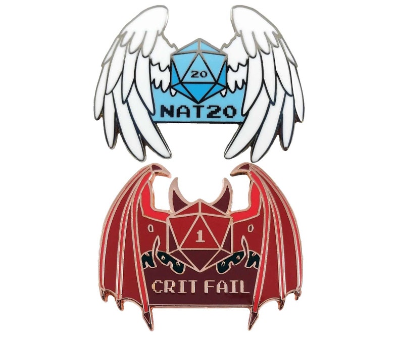 Nat 20 natural 20 and Crit Fail nat 1 Critical Hit Gaming - Etsy UK