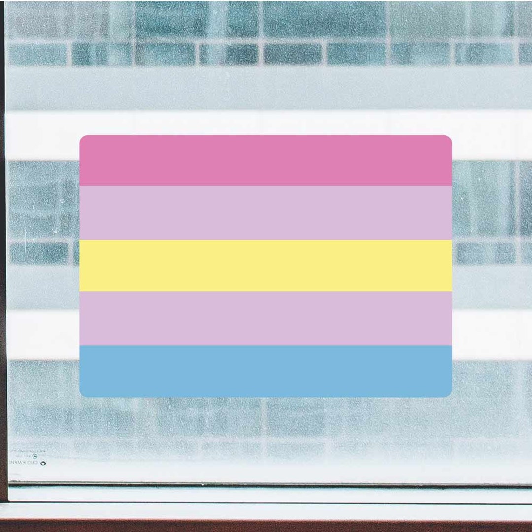 Aporagender Flag, LGBTQIA+ Pride Flag - Full Color Static Window Cling ...