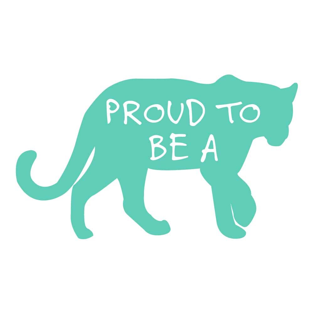 Proud to Be A Puma Cougar Fursona, Furry Fandom Indoor Outdoor Vinyl ...