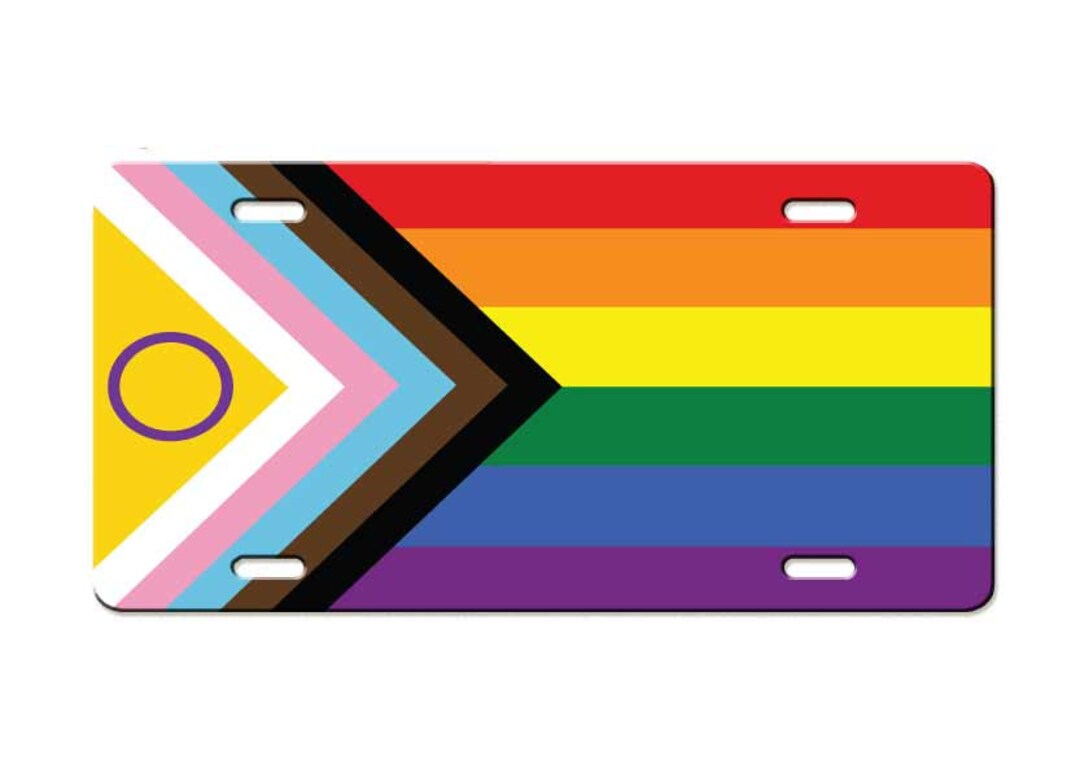 Intersex Progress Pride Flag, Poc and Transgender Inclusive LGBTQIA+ ...