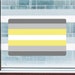 Demigender Flag, LGBTQIA Pride Flag Full Color Static Window Cling - Etsy