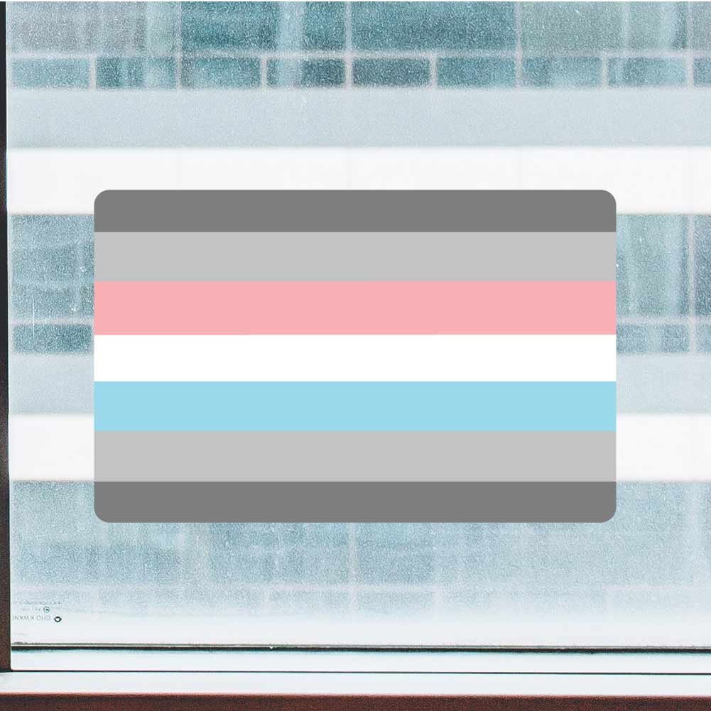 Demiflux Flag LGBTQIA Pride Flag Full Color Static Window - Etsy Canada