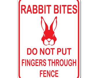 Parrot Bites Do Not Put Fingers Through Cage 12x9 Caution Sign Made in ...